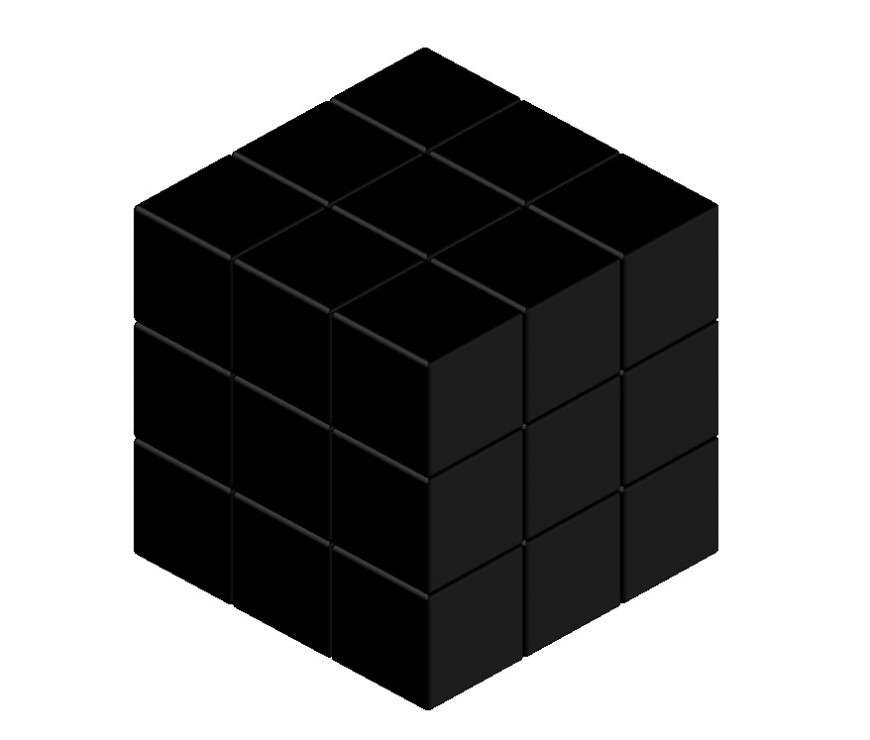 Rubix Cube Detail 3d Model Layout Cad Blocks File In Autocad Format Cadbull